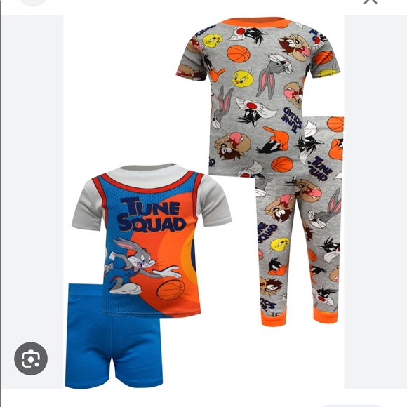 Sapce Jam | Other | Nwt 2 Sets Of Looney Tunes Kids Cotton Pajamas 2t ...